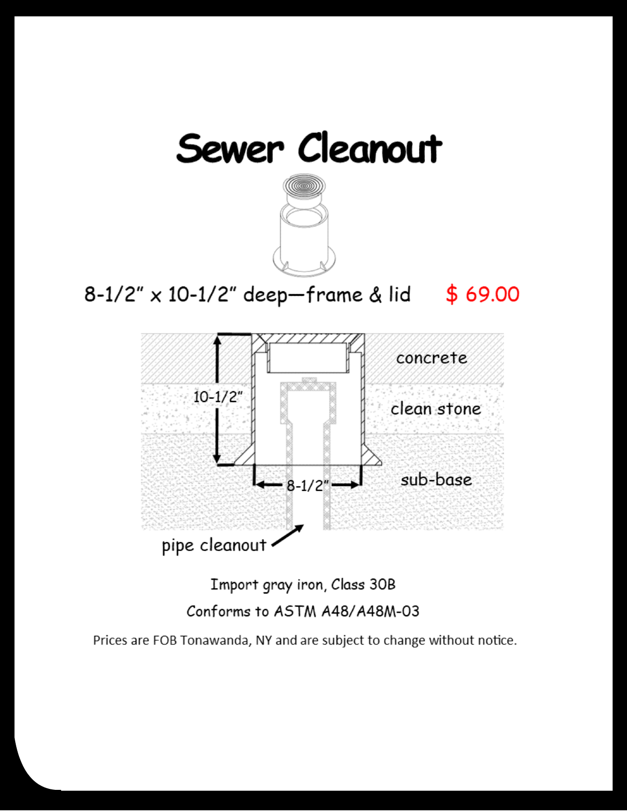 Sewer Cleanouts – Niagara Precast